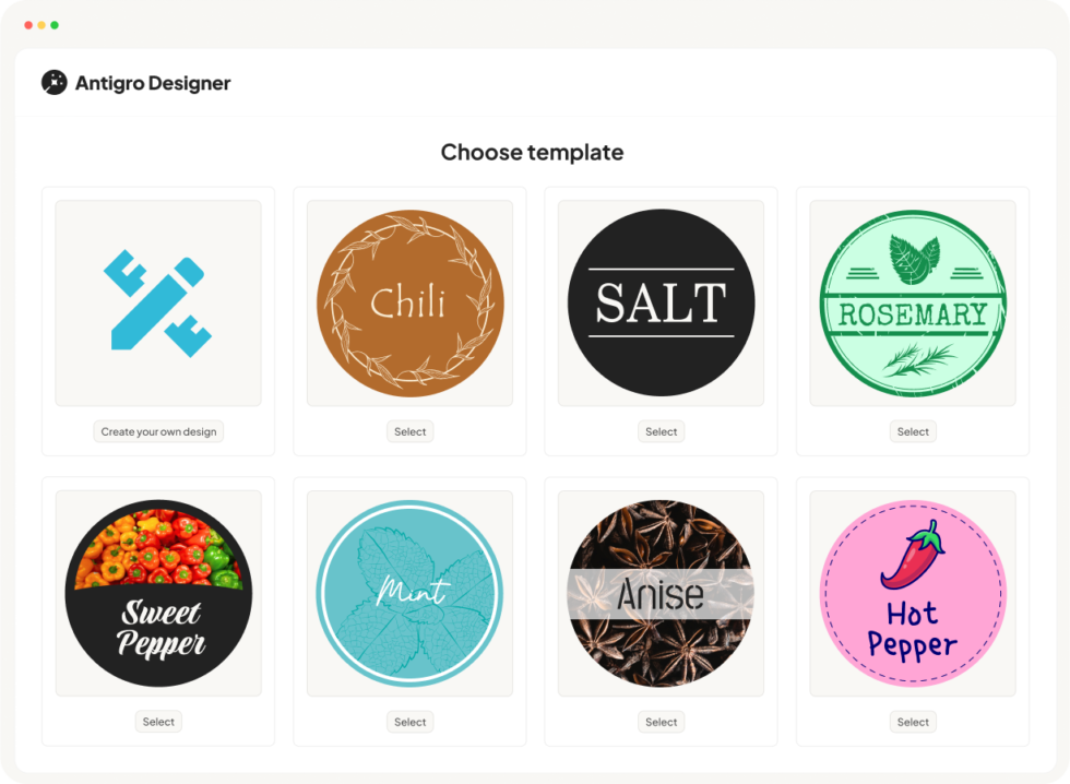 Personalized Jar Labels with Print Customizer - Antigro Designer - The ...